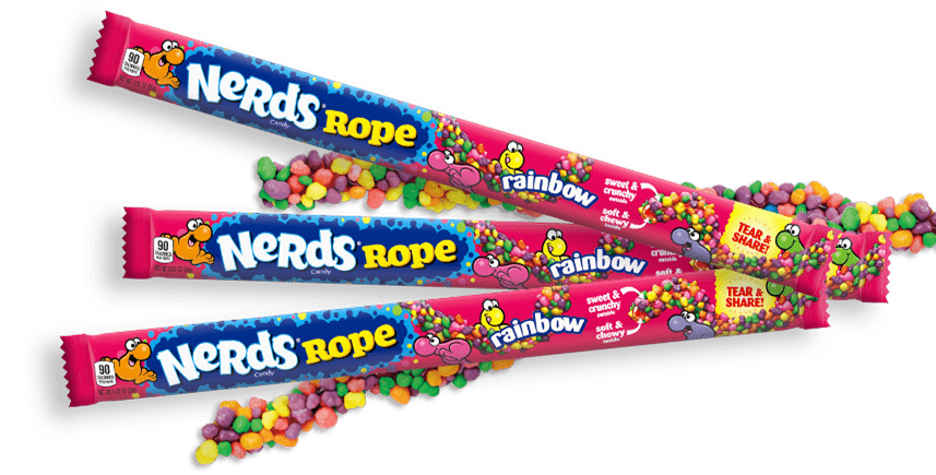 Nerds rope arc-en-ciel (24 x 26g) | Bonbon chez soi | Confiserie ...